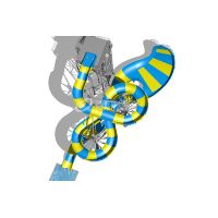 Quality Magic Flying Blanket Fiberglass Water Slides Platform 20m For Theme Park Project for sale