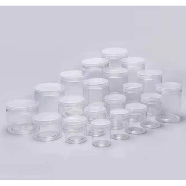 Quality Multipurpose 5.5cm PET Plastic Storage Jars Containers ODM For Snacks for sale