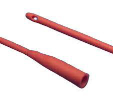 Quality Red Rubber Intermittent Catheter 1-Way Rubber Urethral Catheter Tube for sale