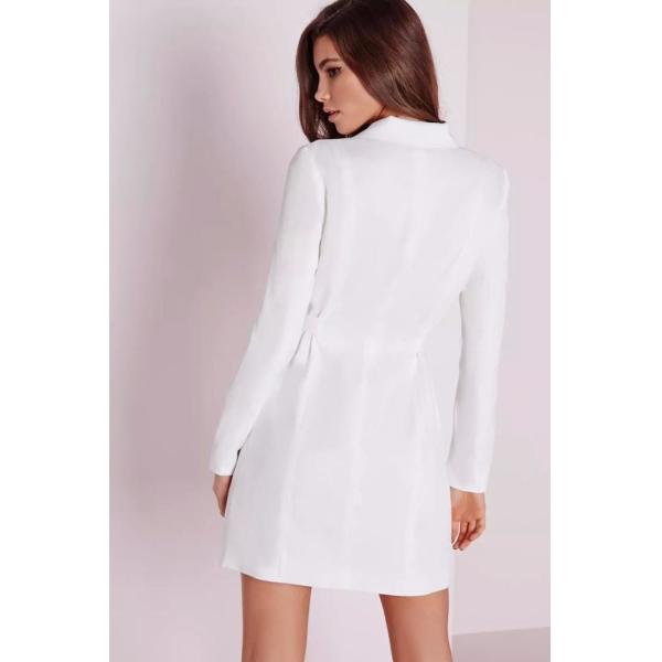 Quality Fall White Blazer Dress Women Clothing for sale