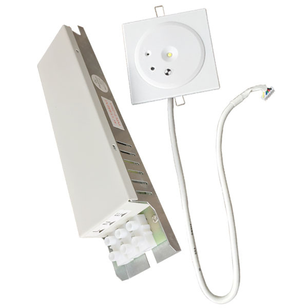Quality Custom IP45 Non Maintained 1W LED Rechargeable Emergency Lamp PC Plate for sale