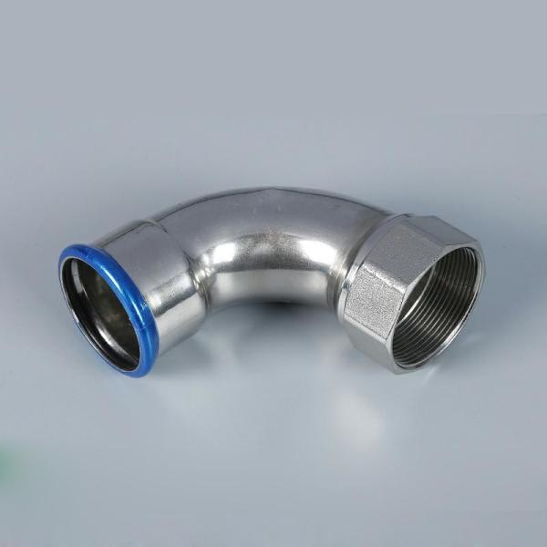 Quality Galvanized Carbon Steel Press Fittings 2Mpa 90 ° elbow, internal thread for sale
