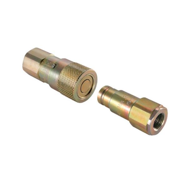 Quality IATF16949 Steel Flat Face Coupler , 0.25'' Flat Face Quick Disconnect for sale