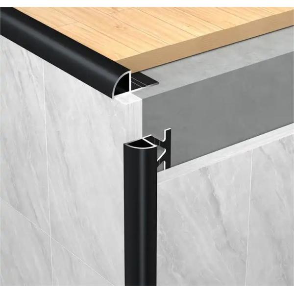 Quality Outside Aluminium Tile Strip Profile Corner Edge Tile Trim Decoration for sale