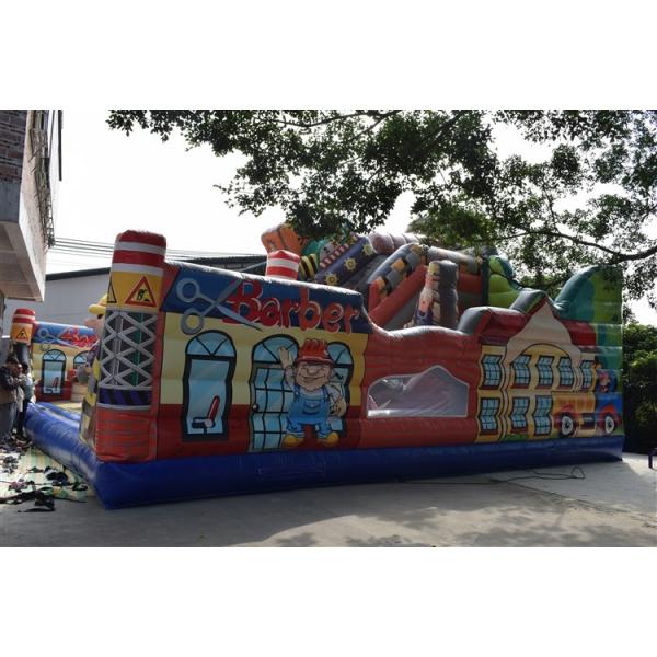 Quality Building Themed Inflatable Fun City Simulate Construction Place Waterproof PVC for sale