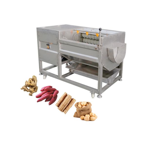 Quality Automatic Vegetable Carrot Peeler Machine For Easy Cleaning And Peeling for sale