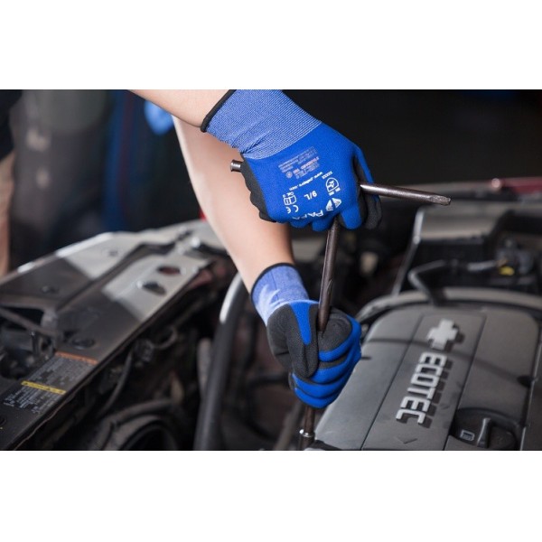 Quality Silicone Free Foam Nitrile Palm Mechanic Work Gloves for sale
