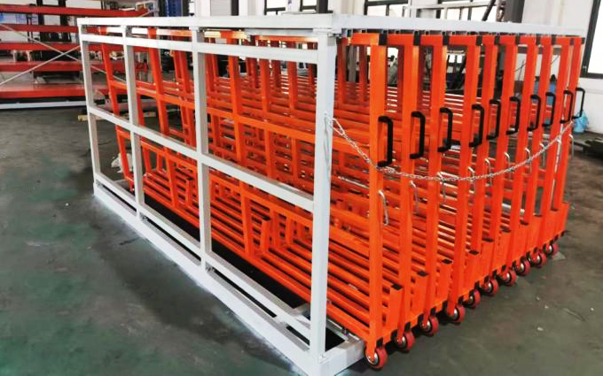 Material Rack System Made From The Third Generation Lean Pipe Aluminum Alloy Tube  Assemble Cart  Hand Trolley