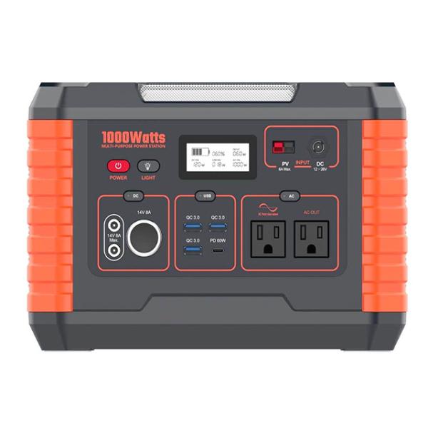 Quality AC220v/240v/110v 1000W Portable Power Station Smart Emergency Solar Power Generator for sale