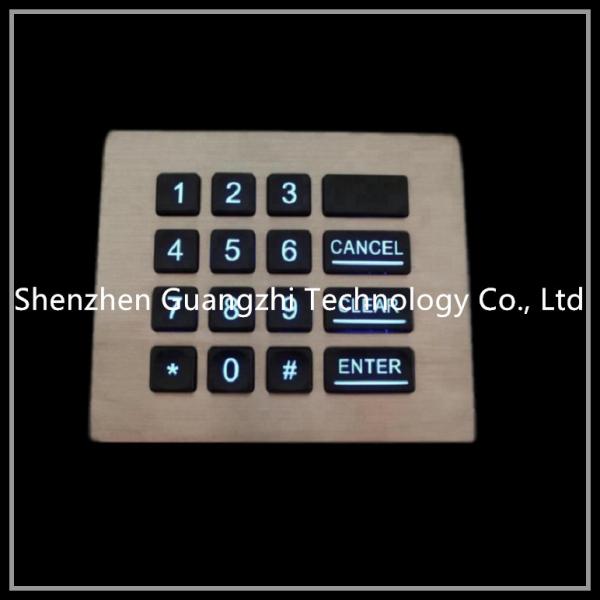 Quality Vending Machine Backlit Numeric Keypad Customizable Layout Shake Proof for sale