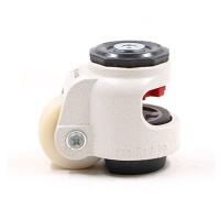 Quality White Aging Resistance Retractable Leveling Casters wheels 42mm 120KG for sale