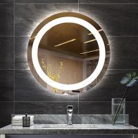 Quality Illuminated 5mm Polished Silver Mirror For Elegant House Bathroom Decor for sale
