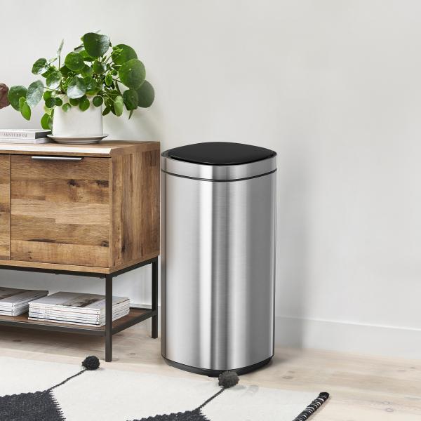 Quality Touchless Intelligent Smart Sensor Bin Trash Can Stainless Steel Sustainable for sale