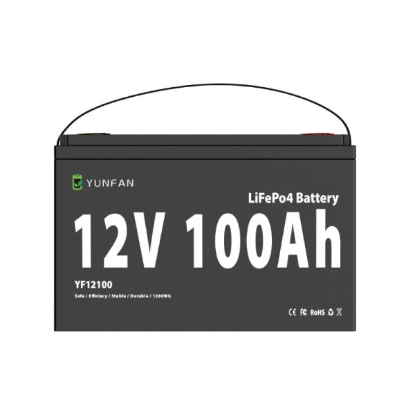 Quality Rechargeable 12V 100Ah Lifepo4 Battery Pack OEM Solar Lithium Battery for sale