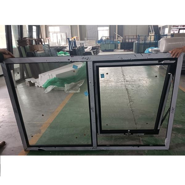 Quality Outswing Aluminum UPVC Awning Window Double Glazed Windproof Hurricane for sale