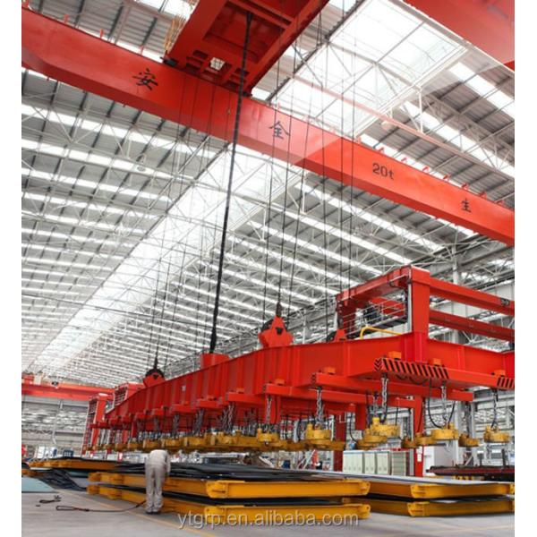 Quality QL Model Double Beam Bridge Crane With Rotating Elecromagnetic Hanging Beam​ for sale