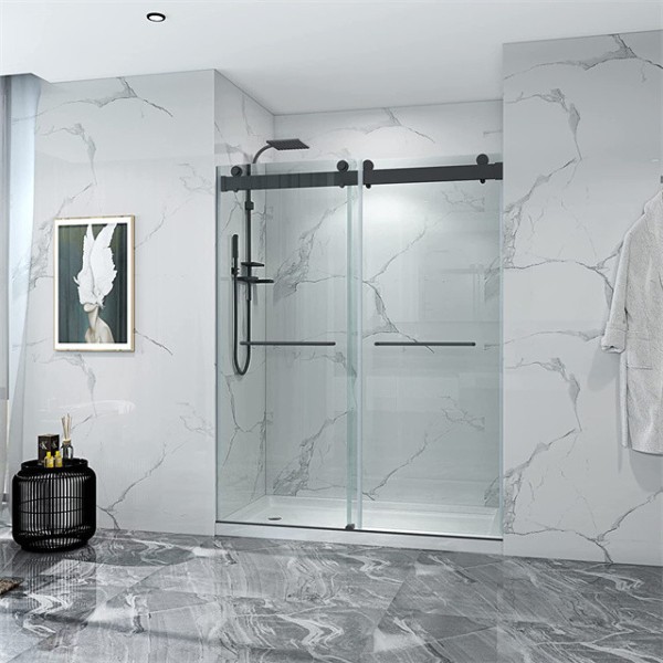 Quality QJYSDG01 3mm-12mm Thickness Frameless Sliding Shower Door for Bathroom for sale