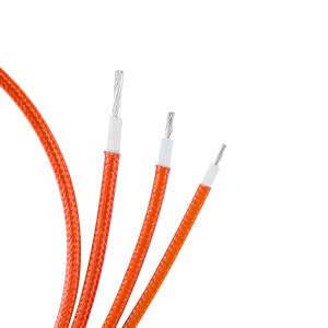 Quality Orange Braided Tinned Copper Speaker Wire , 10 Awg Electrical Wire UL3075 for sale