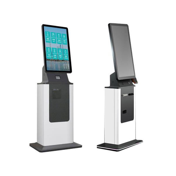 Quality 32 Inch Self Service Cash Kiosk with Passport Reader and Touch Screen Payment for sale