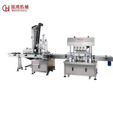 Quality 8 Pairs Wheel Rotation Linear Capping Machine for Commodity Bottles 30-120mm for sale