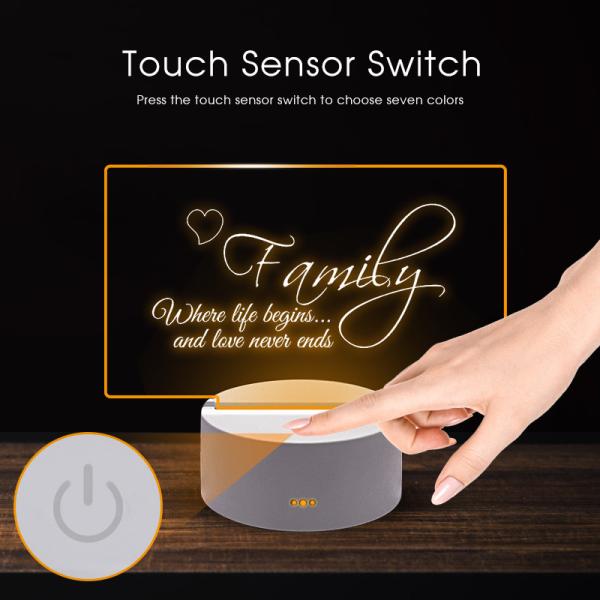 Quality 4W 5V Note Board Lamp USB LED Night Light For Kids Gift for sale