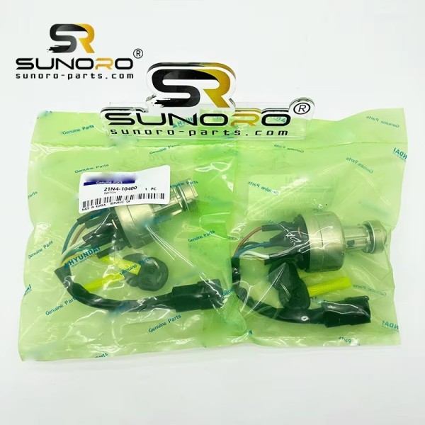 Quality Hyun-dai R220-5 R215-7 R225-7 R220-9 Excavator Ignition Switch with Key 21N4-10400 21N4-10430 Starter Switch for sale