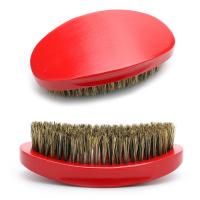 Quality Custom Logo Wood Handle 360 Wave Brush for Soft Medium Bristles Curly Hair for sale