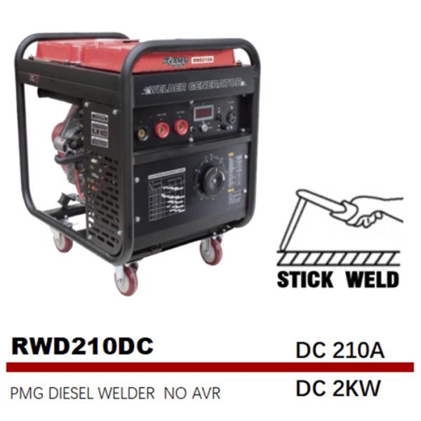 Quality DC 2kw GTAW Stick Welding Generator Diesel Permanent Magnet for sale