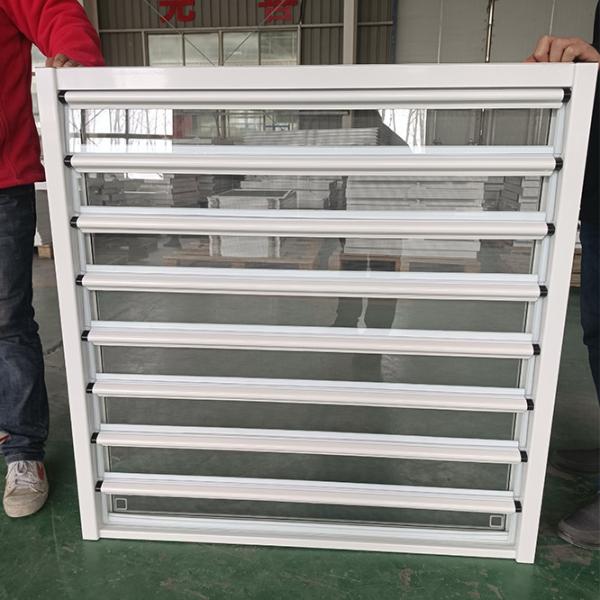 Quality Aluminum Glass Louver Window Adjustable Handle Air Ventilation Shutter for sale