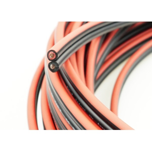 Quality 4mm2 Twin Core DC Cable Solar PV Cable 100 Meter Roll for sale