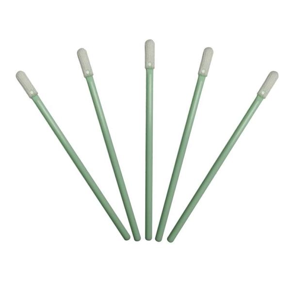 Quality Light Green Cleanroom Consumables Micro Polyester Foam Cleaning Swabs for sale