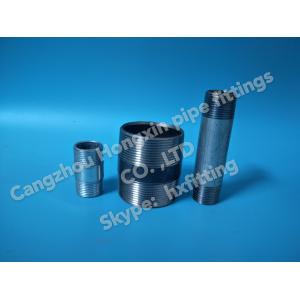 Quality DIN EN 10226-1 1/4-12 inch hot galvanized barrel nipples double end with male for sale