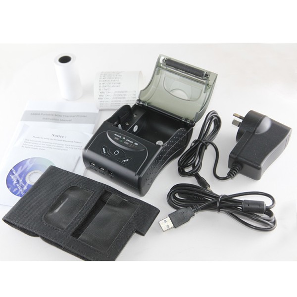 Quality Black ESC TSPL Command POS Receipt Printer 12x24 Bluetooth With USB Charge for sale