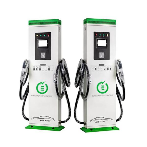 Quality Floor Mounted Fast Ev Charger 40kw With CCS1 CCS2 Double Guns Cable for sale