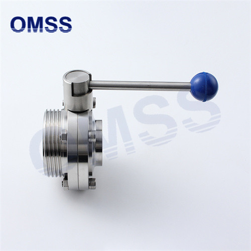 Quality SS304 316L Butterfly Valve Weld Threaded Check Valve With Pulling Handle for sale