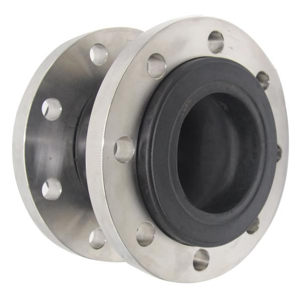 Quality Ss304 Single Sphere Rubber Expansion Joint Galvanized Flange Flexible Rubber for sale