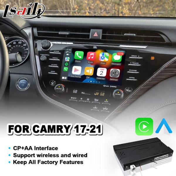 Quality Lsailt Android Interface Car Navigation Box Auto Wireless Carplay For Toyota Camry for sale