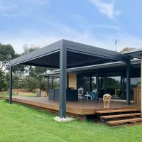 Quality Customizable Aluminum Gazebo with Retractable Canopy Durable and Versatile for sale