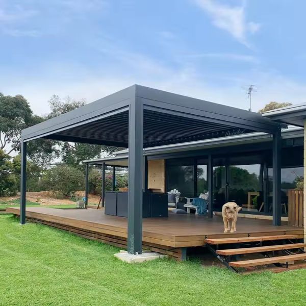 Quality Customizable Aluminum Gazebo with Retractable Canopy Durable and Versatile for sale