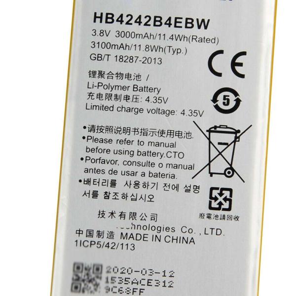 Quality 3000mAh 3.8V Huawei Mobile Phone Battery Huawei HB4242B4EBW Battery FOR HONOR 6 for sale