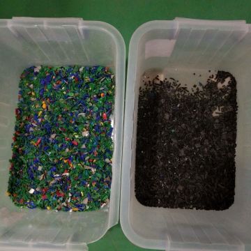 Quality 2 Chutes Blue Plastic Color Sorter Machine From WENYAO With 99.99% Sorting for sale