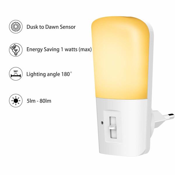 Quality EMC certified AC110V Dimmable Led Plug In Night Light With Dusk To Dawn Sensor for sale