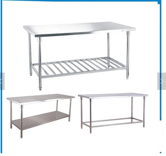 Quality Adjustable Legs Stainless Steel Working Table Corner Work Table For Bakery for sale