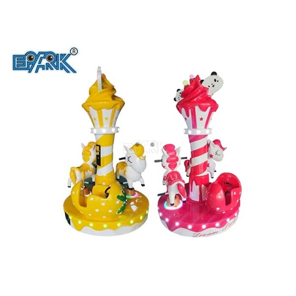 Quality Coin Operated Hot Popular Ice Cream Carousel  Children'S Rides For Three People for sale
