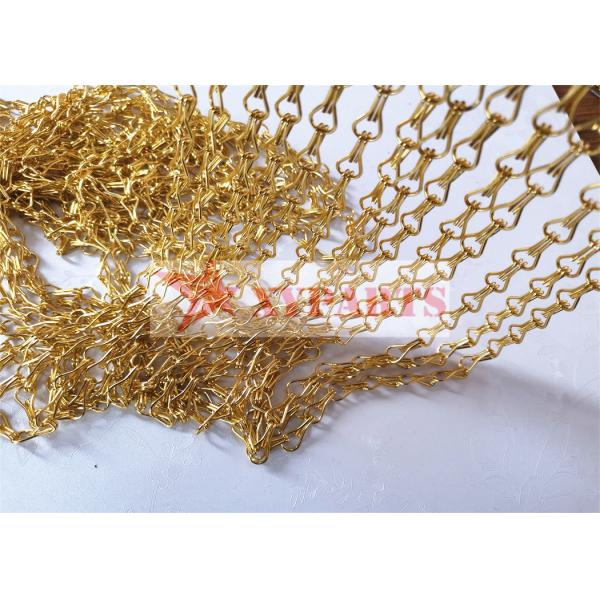 Quality Anodized Lightweight Double Hook Aluminum Door Hanging Chains for sale
