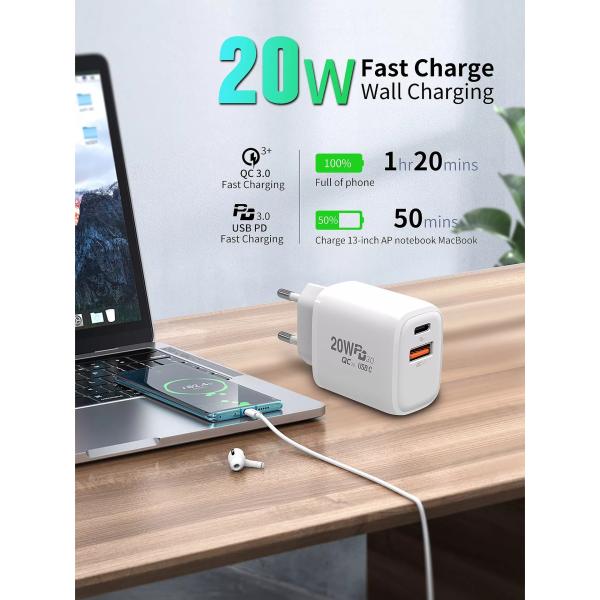 Quality 20W PD Fast Charging Adapter for Smart Watch and Multiple Phones A C Power for sale