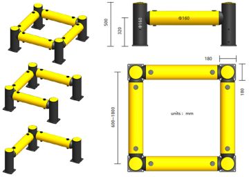 MC-1 Building Post Safety Barrier