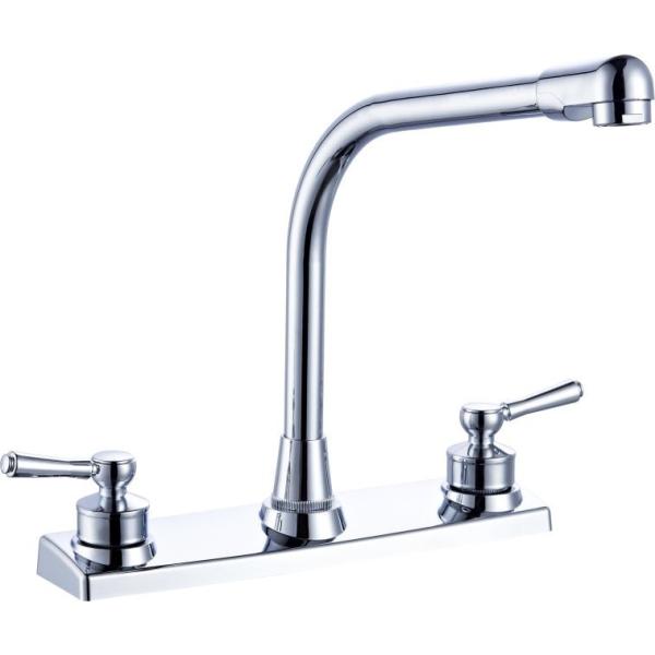 Quality Centerset 2 Handle Standard Kitchen Faucet 360 Degree Swivel for sale