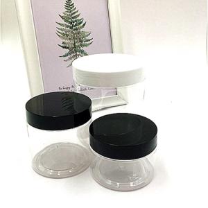 Quality Cosmetic Pet Plastic Jar 100ml Clear Spice Jars Packaging for sale