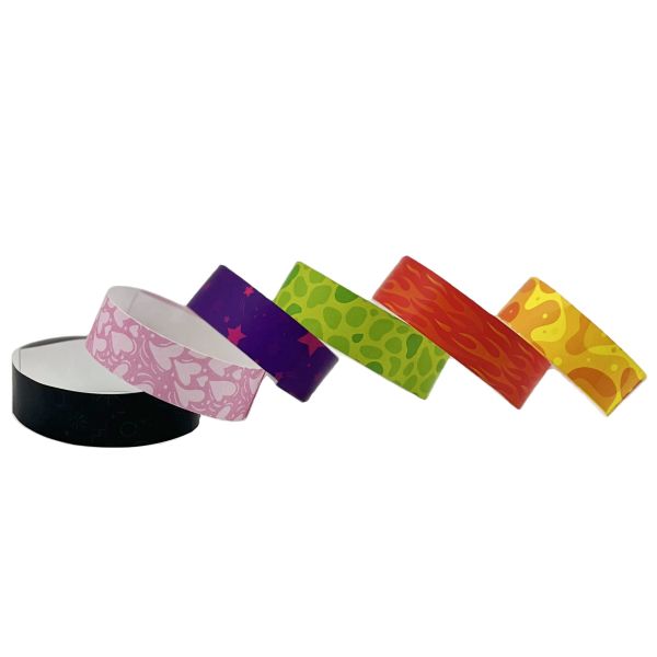 Quality DuPont Paper Wristband Ticket for One-Time Entrance at Annual Meeting Customized for sale